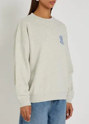ANINE BING Miles Printed Cotton Sweatshirt