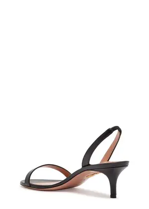 AQUAZZURA So Nude" Leather Slingback Sandals