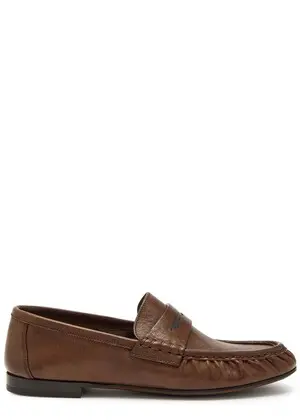 Brunello Cucinelli Leather Loafers - Brown