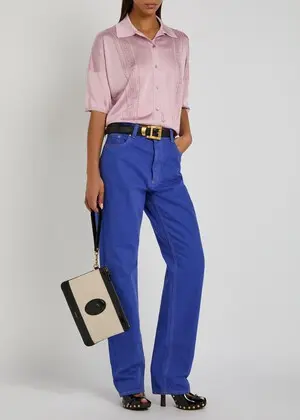 Versace Textured Fine-knit Top