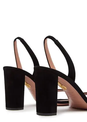 AQUAZZURA So Nude 85 Suede Sandals