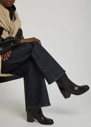 Brunello Cucinelli 75 Leather Ankle Boots
