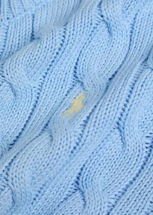 Polo Ralph Lauren Logo-embroidered Cable-knit Cotton Cardigan