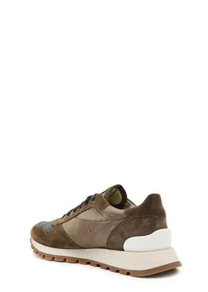 Brunello Cucinelli Panelled Suede Sneakers