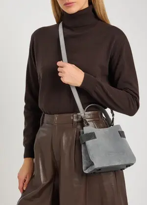 Brunello Cucinelli Suede Top Handle Bag