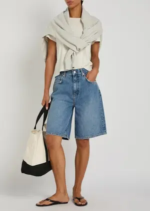 ANINE BING Jasper Wide-leg Shorts