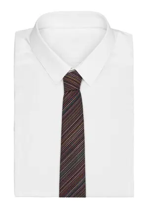 Paul Smith Houndstooth Silk And Wool-blend Tie - Multicoloured 1
