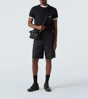 Prada America's Cup Leather-trimmed Sneakers - Black
