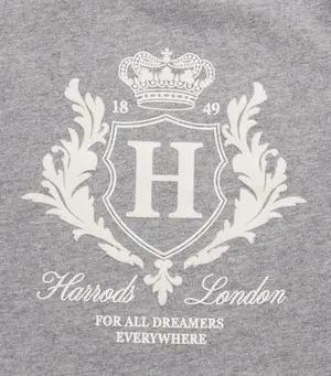 Harrods Cotton Jersey Flocked Logo T-shirt