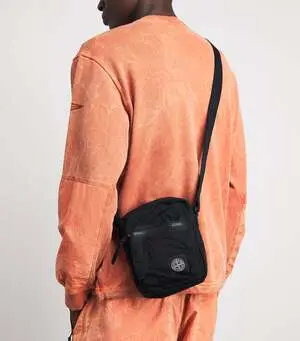 Stone Island Coated-nylon Logo Cross-body Bag
