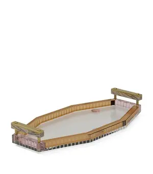 REFLECTIONS COPENHAGEN Crystal Serenity Tray - Pink