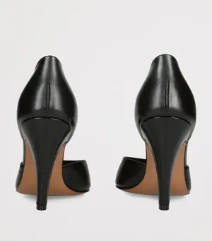 THE ROW Ornella Leather D'orsay Pumps 90