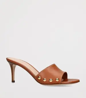 GIANVITO ROSSI Leather Avelin Mules 70