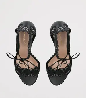 GIANVITO ROSSI Leather Evie Sandals 105