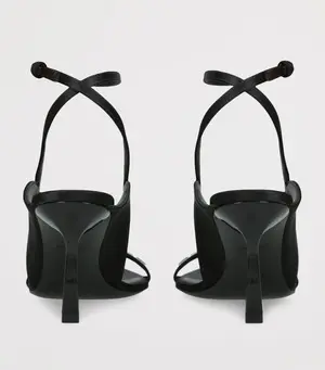 Victoria Beckham Eliza Embellished Leather Heeled Sandals