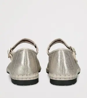 FLABELUS Flor Mary Jane Flats - Nude