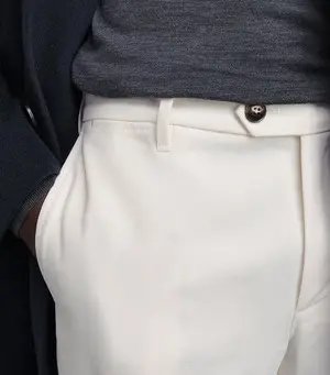 Pal Zileri Stretch-cotton Twill Chinos