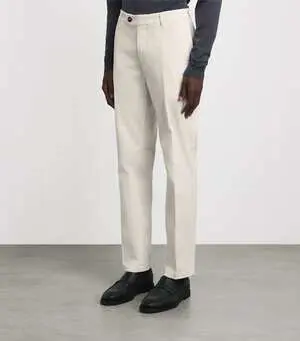 Pal Zileri Stretch-cotton Twill Chinos