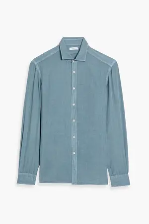 Boglioli Lyocell Shirt - Slate Blue