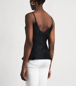 L'Agence Silk Lexi Camisole - Black