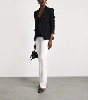 L'Agence Ruth Straight Jeans - White