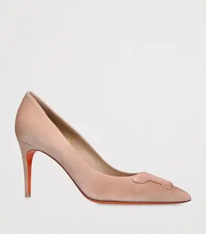 Santoni Suede Sibille Pumps 85