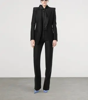 TOM FORD Wool-silk Tailored Trousers