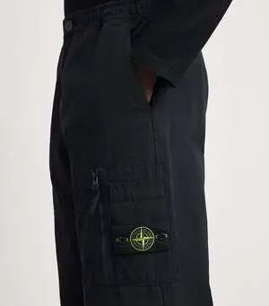 Stone Island Organic Cotton Ripstop Cargo Trousers