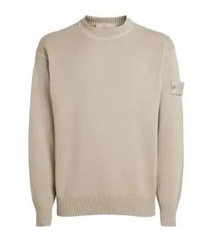 Stone Island Cotton-cashmere Ghost Sweater - Beige