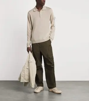 Stone Island Virgin Wool Ghost Polo Sweater