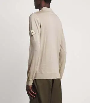 Stone Island Virgin Wool Ghost Polo Sweater