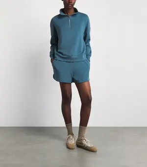 Varley Doublesoft Hawley Half-zip Sweatshirt - Blue