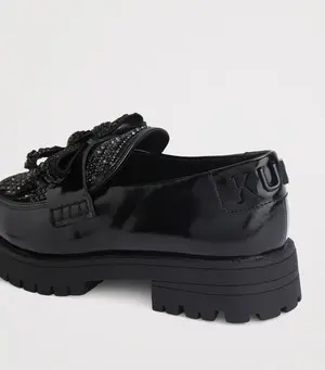 Kurt Geiger Embellished Bow Loafers