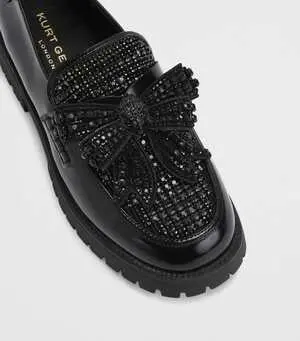 Kurt Geiger Embellished Bow Loafers