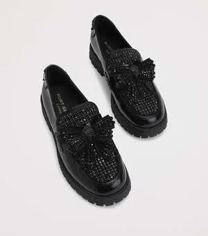 Kurt Geiger Embellished Bow Loafers
