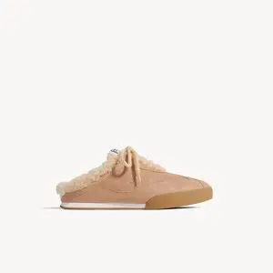 Chloé Shearling Lined Mules - Authentic Brown