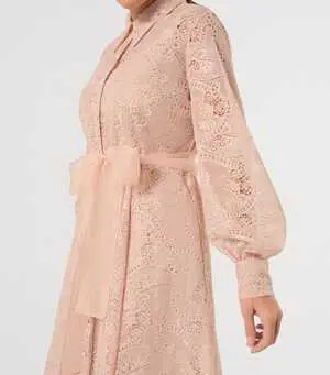 Marina Rinaldi Embroidered Maxi Shirt Dress