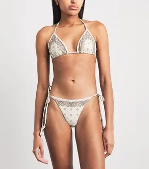 Devon Windsor Bandana Print Elis Bikini Top