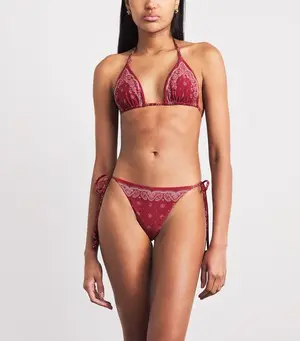 Devon Windsor Bandana Print Elis Bikini Top