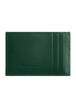 Bottega Veneta Leather Intreccio Card Holder