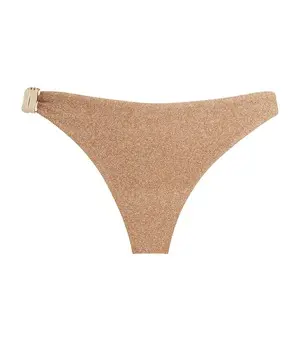 Devon Windsor Glitter Helen Bikini Briefs - Gold