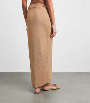 Devon Windsor Glitter Knot Maxi Skirt