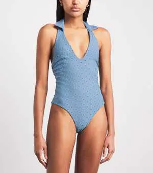 Devon Windsor Anais Open-work Swimsuit