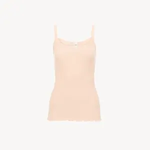 Chloé Ribbed Camisole With Trim Detail - Ultimate Nude