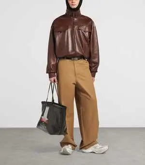 Balenciaga Leather Blouson Jacket