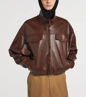 Balenciaga Leather Blouson Jacket