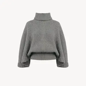 Chloé High Neck Knit Sweater - Divine Grey
