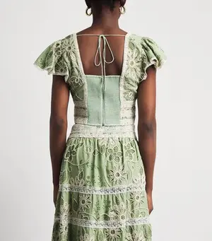 Alice + Olivia Embroidered Keeley Blouse