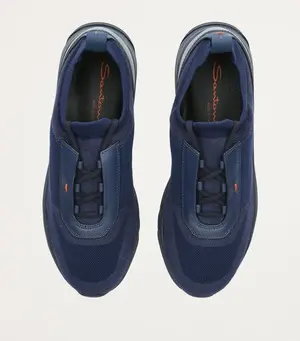 Santoni Technical-knit Runner Sneakers