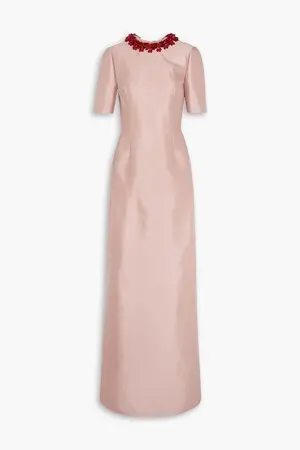 Prada Embellished Wool And Silkblend Gown